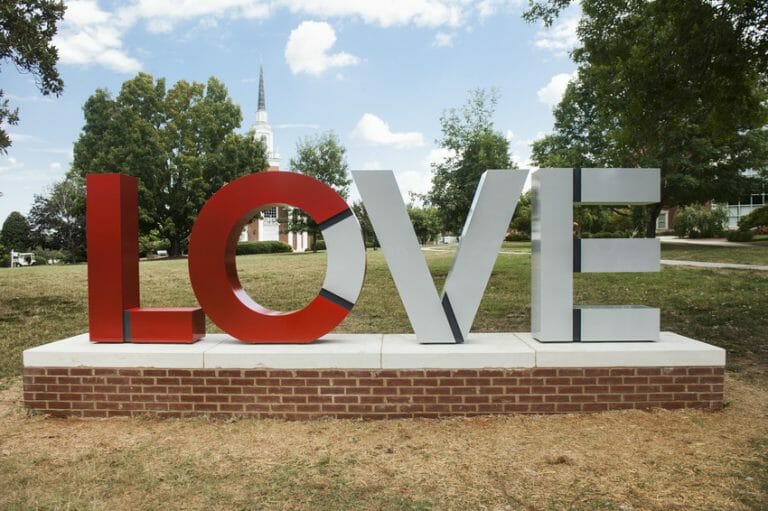 University of Lynchburg LOVEworks Sculpture - LYH – Lynchburg Tourism