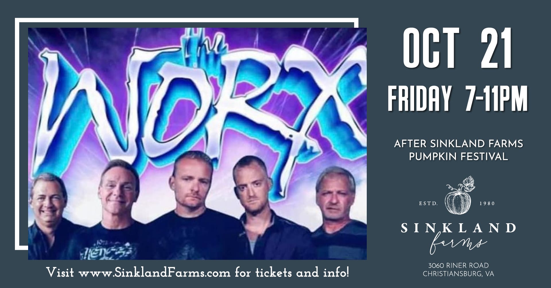 The WORX Band live at Sinkland Farms - LYH – Lynchburg Tourism